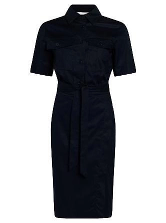 COMPAGNIA ITALIANA Midi Dress Size Cotton - Navy