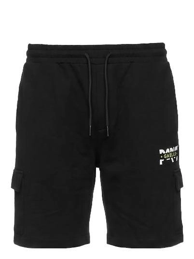 GAELLE PARIS Cotton Elastane Athletic Shorts - Black