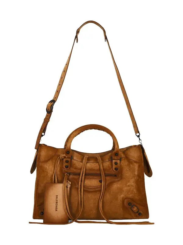 Balenciaga Le City Medium Bag In Brown - Camel
