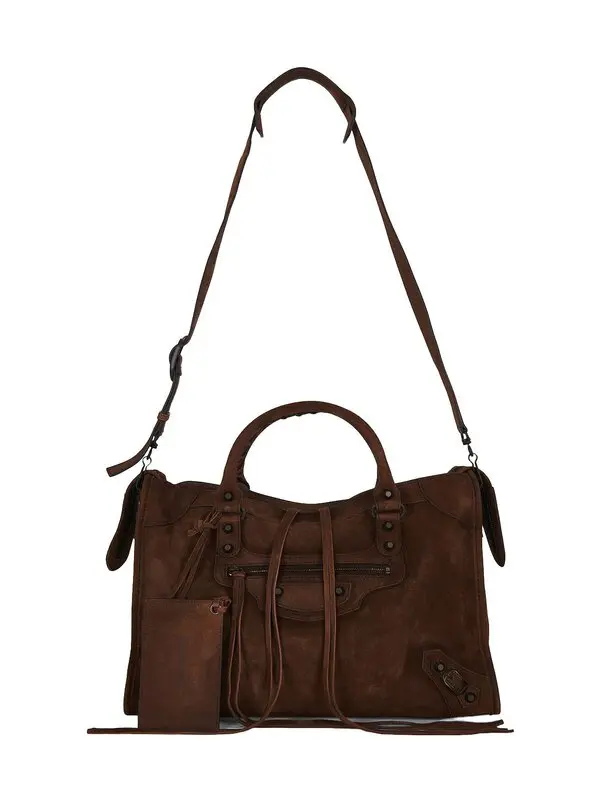 Balenciaga Le City Medium Bag In Brown - Light Espresso