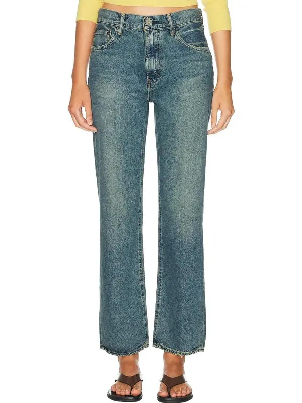 Moussy Vintage Lafayette Straight Leg Jeans - Light Blue