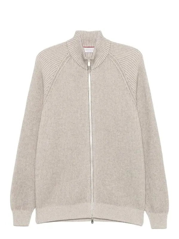 Brunello Cucinelli Cashmere Cardigan - Grey