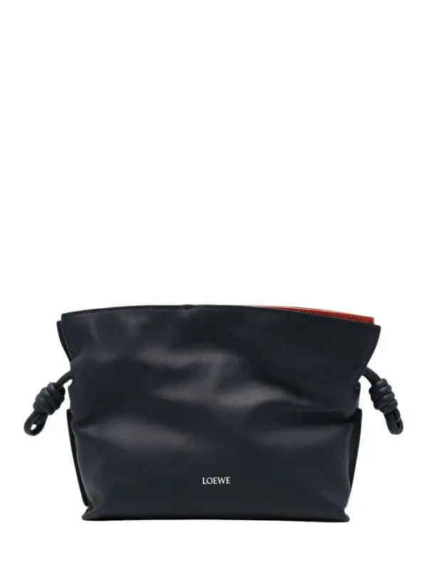 Loewe Flamenco Mini Leather Clutch - Blue