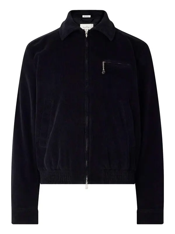 SECOND / LAYER Loco Dice Cotton-corduroy Blouson Jacket - Black