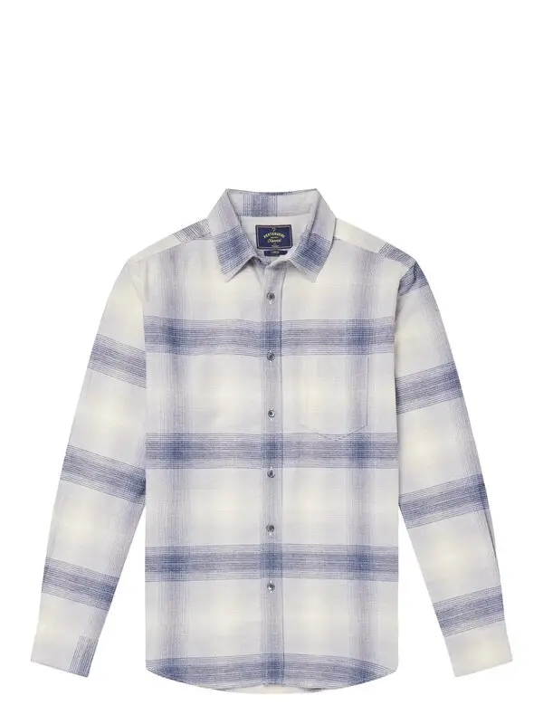 Portuguese Flannel Fonte Checked Cotton-flannel Shirt - Gray