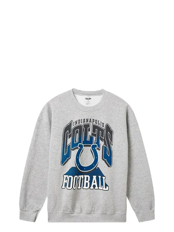 Junk Food Clothing Indianpolis Colts All Pro Crew Fleece - Heather Grey