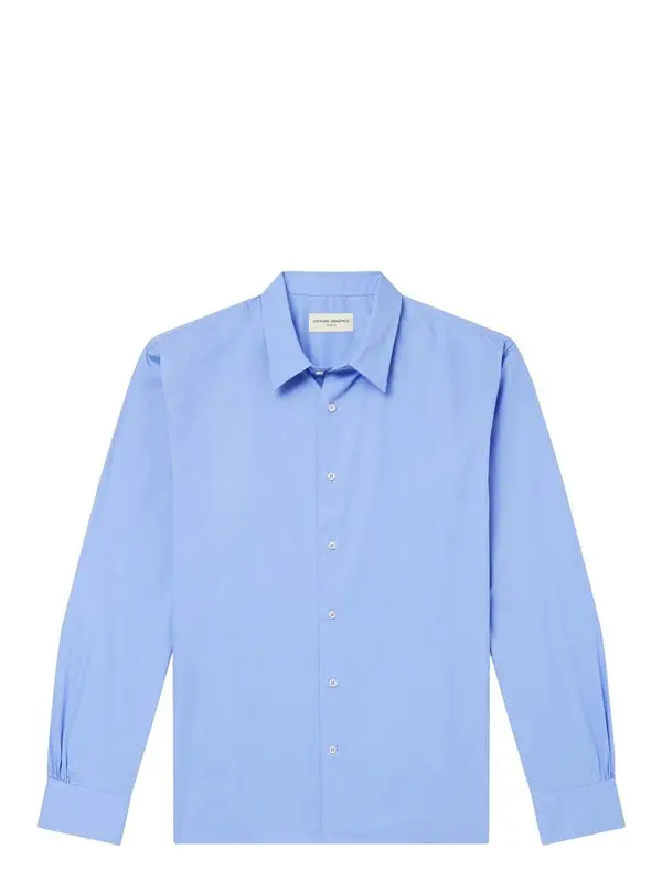 Officine Générale Eloi Cotton-poplin Shirt - Blue