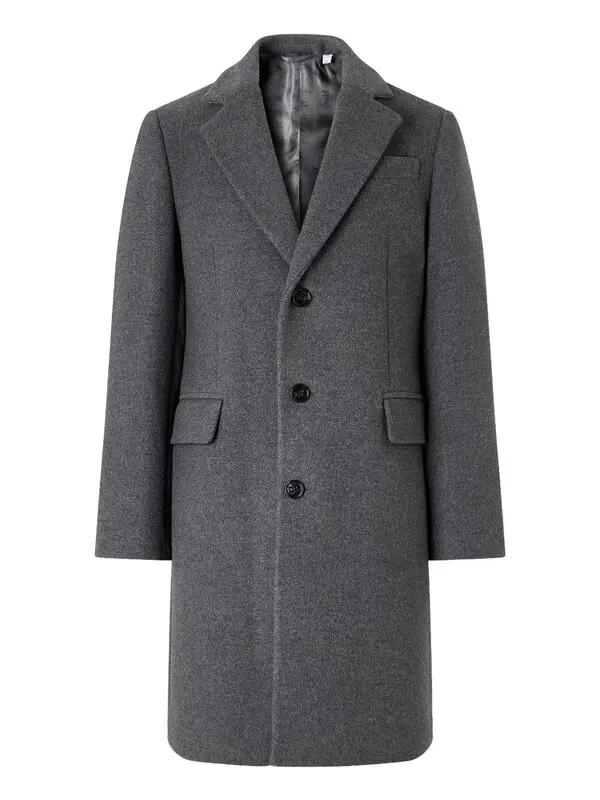 Burberry Wool Coat - Gray