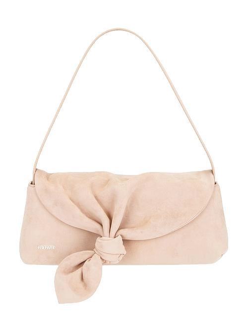 ROTATE BY BIRGER CHRISTENSEN Suede Knot Scarf Bag - Beige