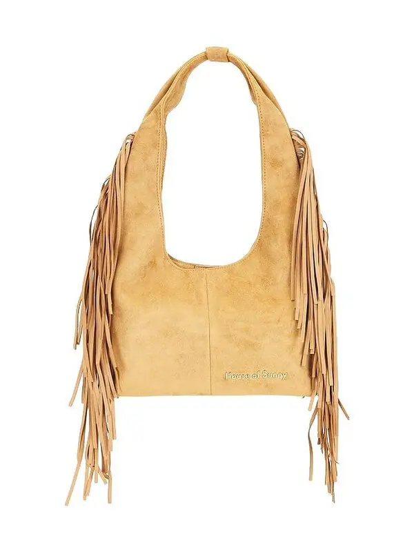 HOUSE OF SUNNY Tassel Sling - Tan