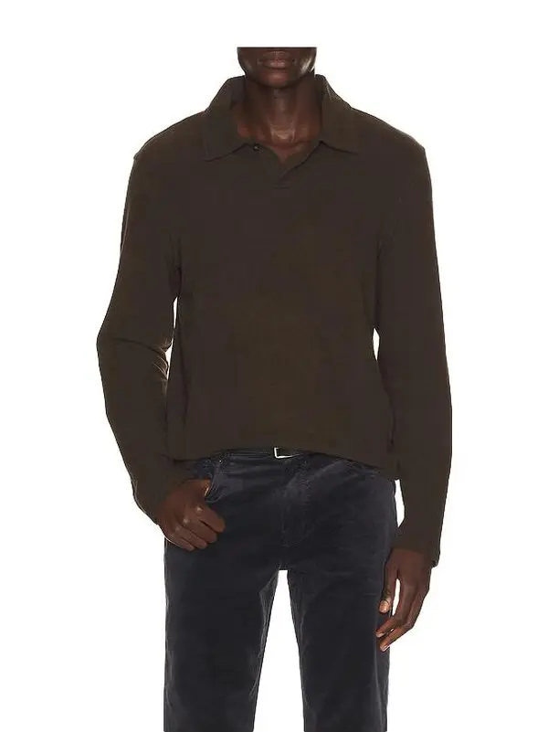 Paige Hammond Polo In Brown - Dark Agar