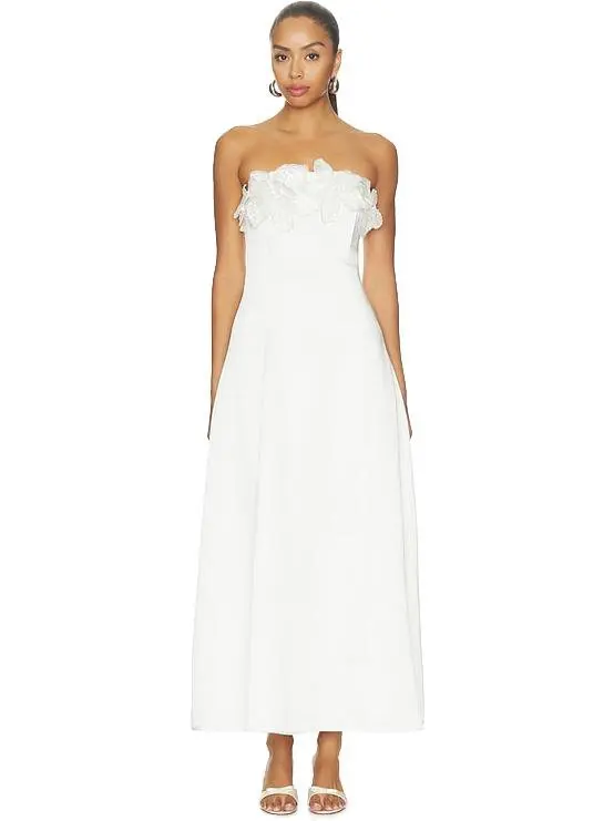 ELLIATT Espera Fit And Flare Gown - White