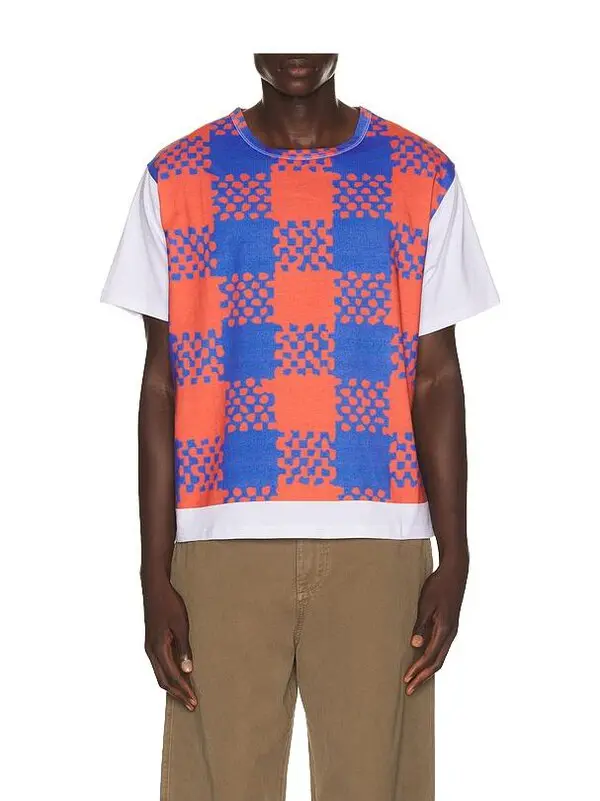 ADVISRY Shepards Check T-shirt - Red