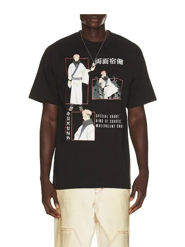 BIOWORLD Jujutsu Kaisen Sukuna King Of Curses Tee - Black