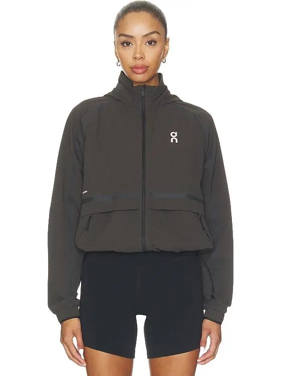 On Performance Volt Jacket In Chocolate - Espresso