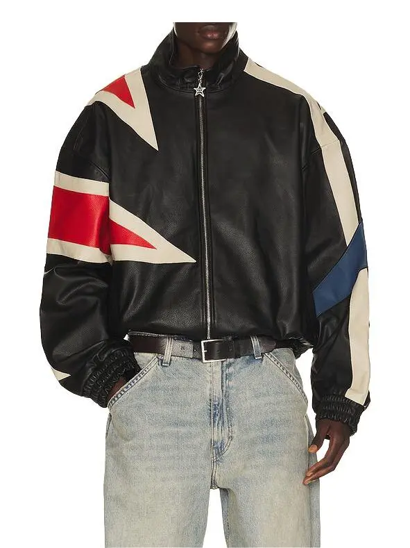 NAHMIAS Mvp Leather Bomber - Black