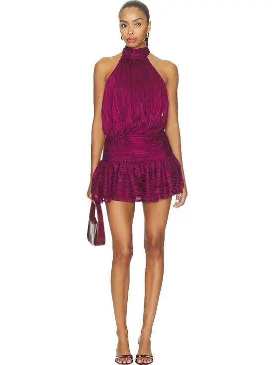 MORE TO COME Kai Mini Dress In Purple - Plum