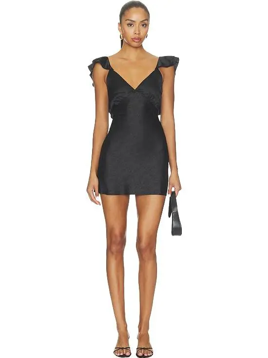 MORE TO COME Beckett Mini Dress - Black