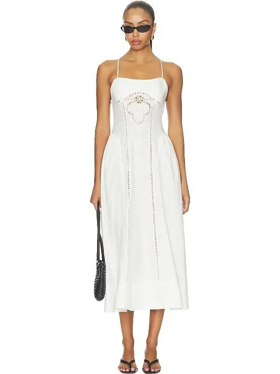 CAMILA COELHO Nayara Midi Dress - Ivory