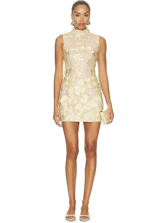 LOVERS AND FRIENDS Katherine Mini Dress - Yellow
