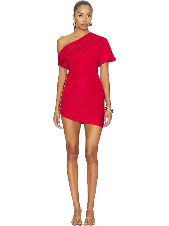 LOVERS AND FRIENDS Cadence Mini Dress In Red - Cherry Red