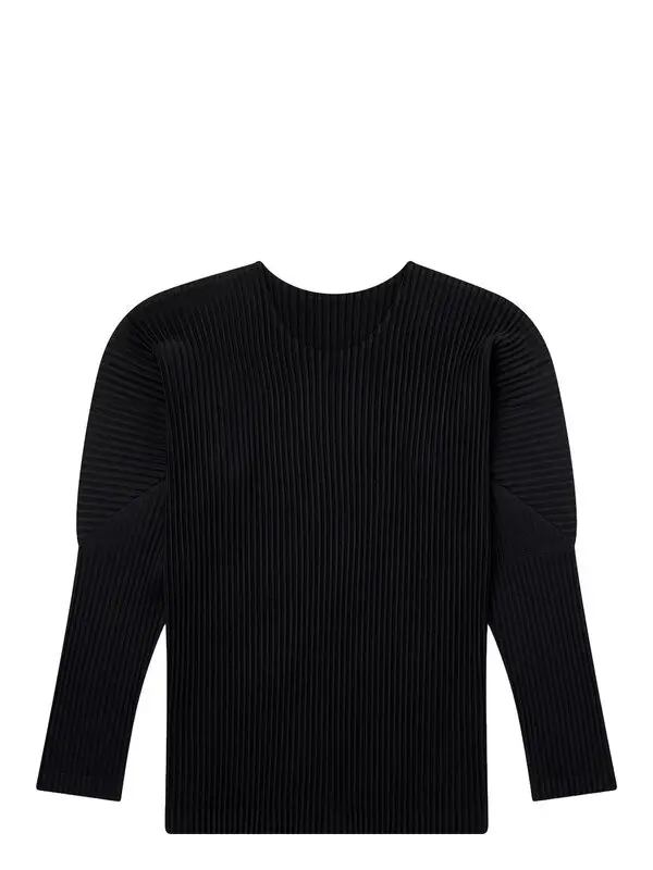 Issey Miyake Pleated T-shirt - Black