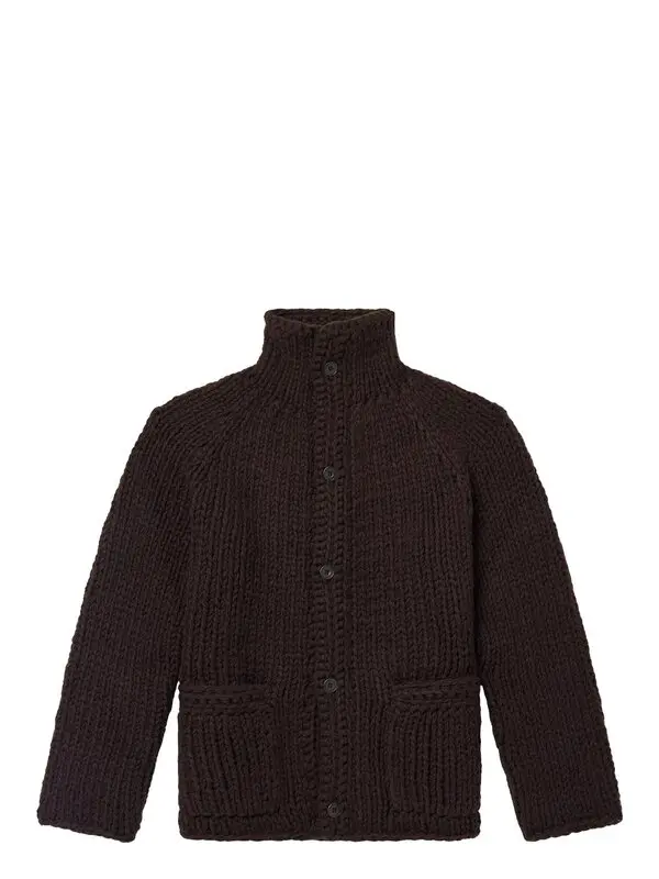 CASEY CASEY Camille Virgin Wool Cardigan - Brown