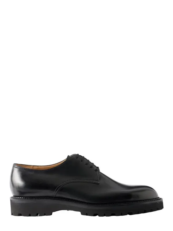 John Lobb Tenby Leather Derby Shoes - Black