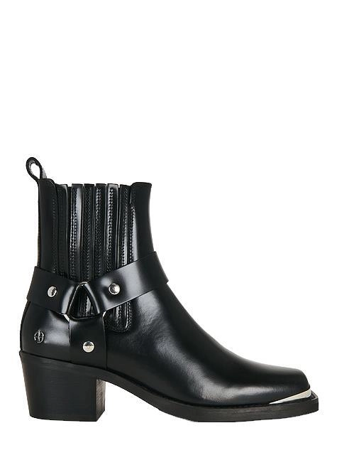 ANINE BING Mid Biker Boot - Black