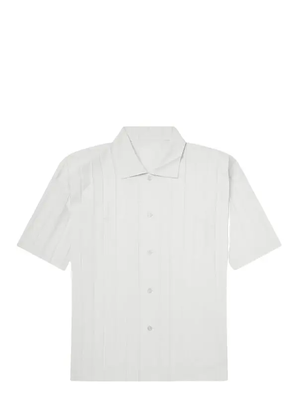 Issey Miyake Edge Pleated Shirt - White