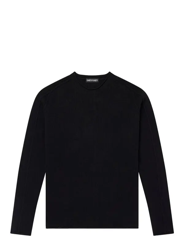 CASEY CASEY Merino Wool And Cashmere-blend Sweater - Black