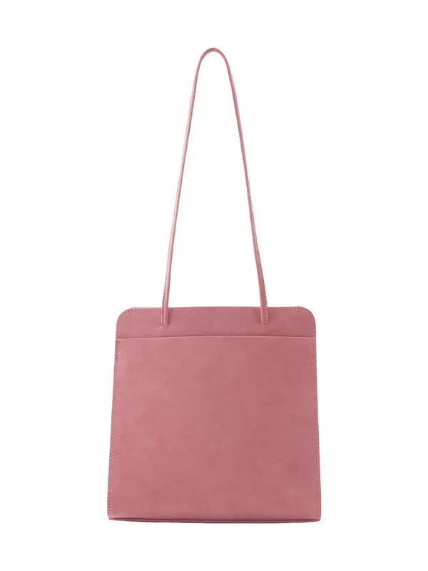 FANE Lisse Suede Tote - Crimson