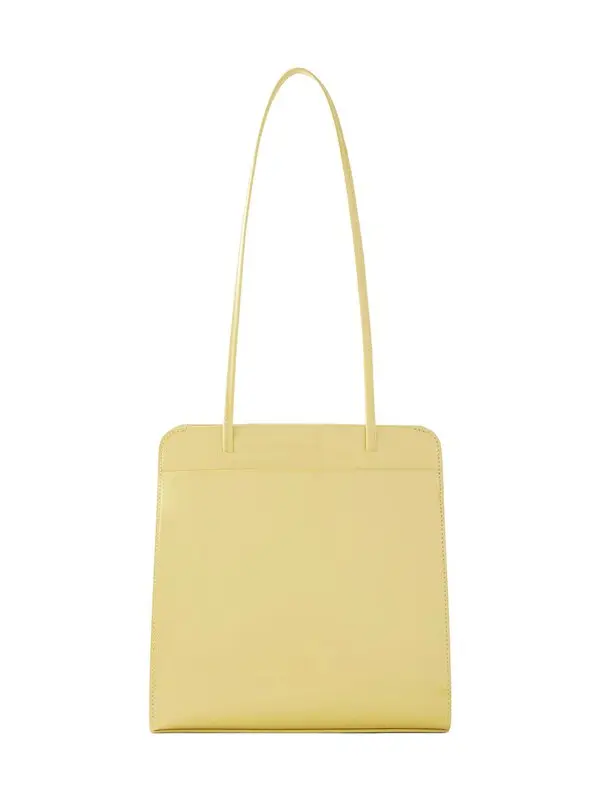 FANE Lisse Patent-leather Shoulder Bag - Green