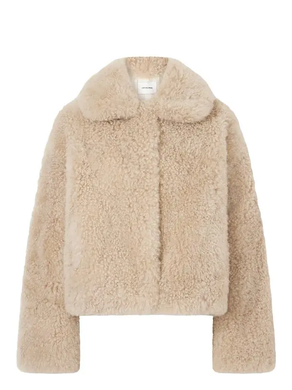 YVES SALOMON Shearling Jacket - Neutrals
