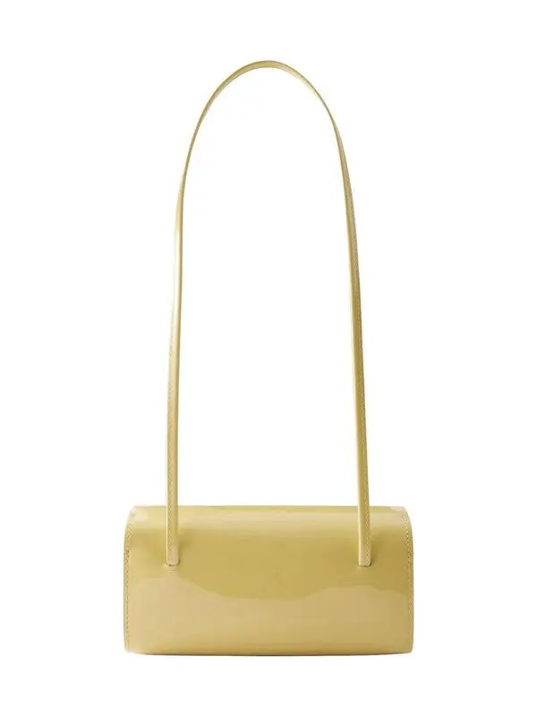 FANE Mie Patent Leather Shoulder Bag - Lime Green