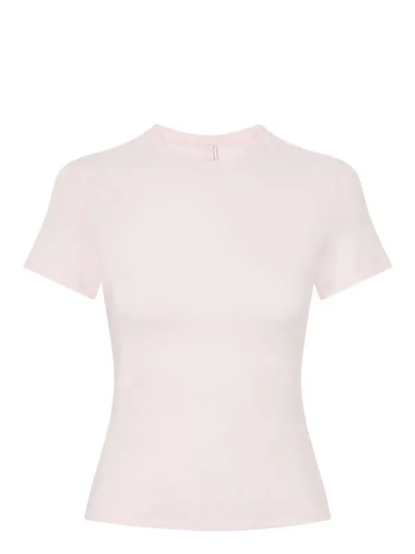 SKIMS Stretch-cotton Jersey T-shirt - Pink