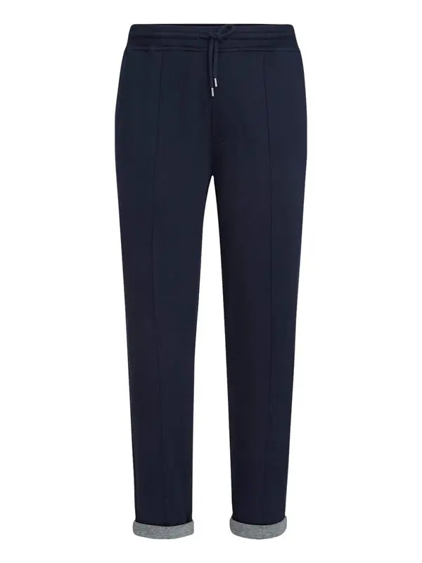 Brunello Cucinelli French Terry Drawstring Sweatpants - Blue