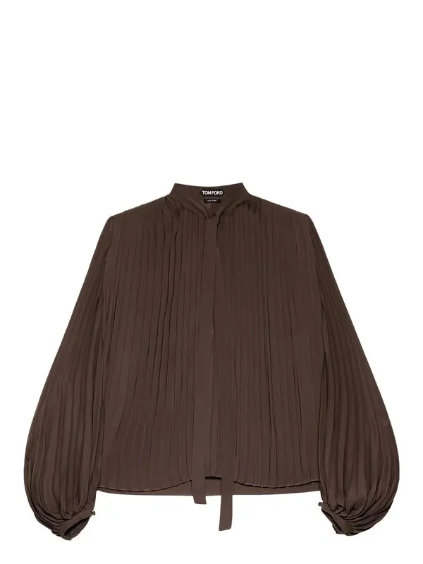 TOM FORD Plissé Sunray Shirt - Green