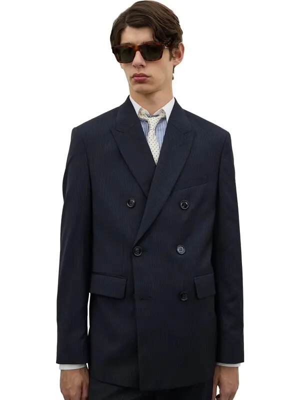TOTEME Boxy Db Jacket - Navy