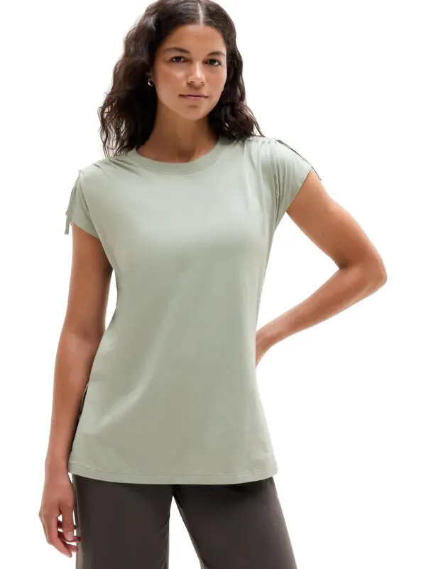 Athleta Favorite Cotton Cinched Tee - Vera
