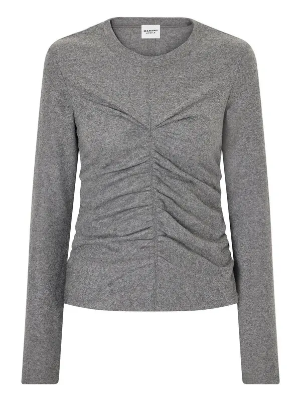 MARANT ETOILE Delesa Stretch Shirt - Gray