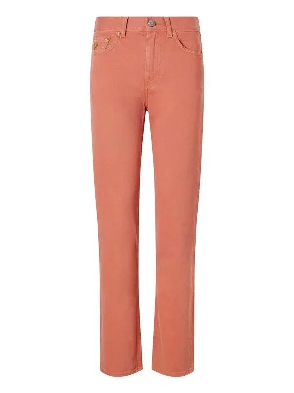 BLAZÉ MILANO Clapotis Maline Mid-rise Wide-leg Jeans - Pink