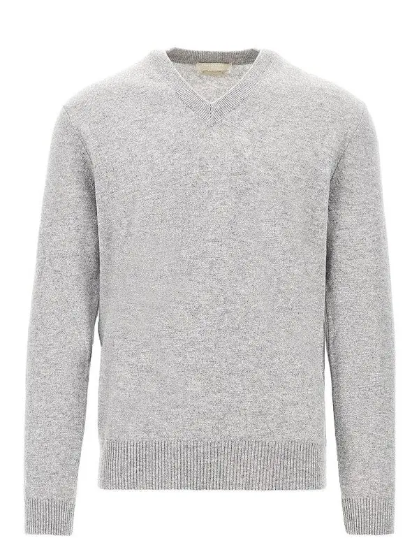 DANIELE FIESOLI Cashere V-neck Sweater An - Grey