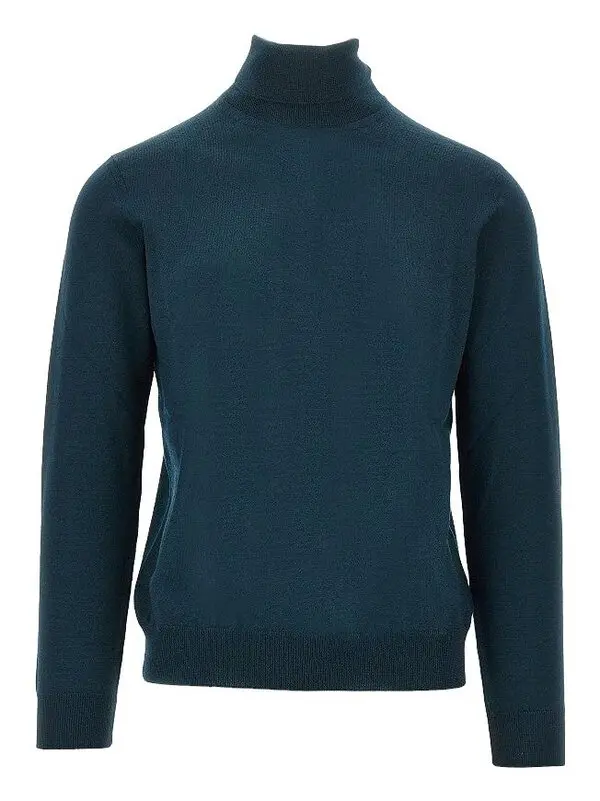 THE PULL Merino Wool Knitted Turtleneck - Green