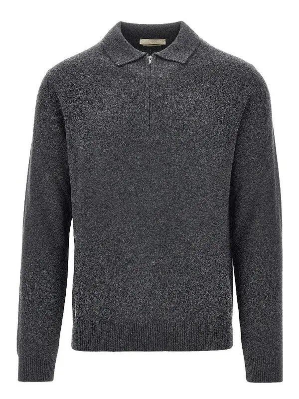 DANIELE FIESOLI Upcycled Cashere Polo Sweater An - Grey