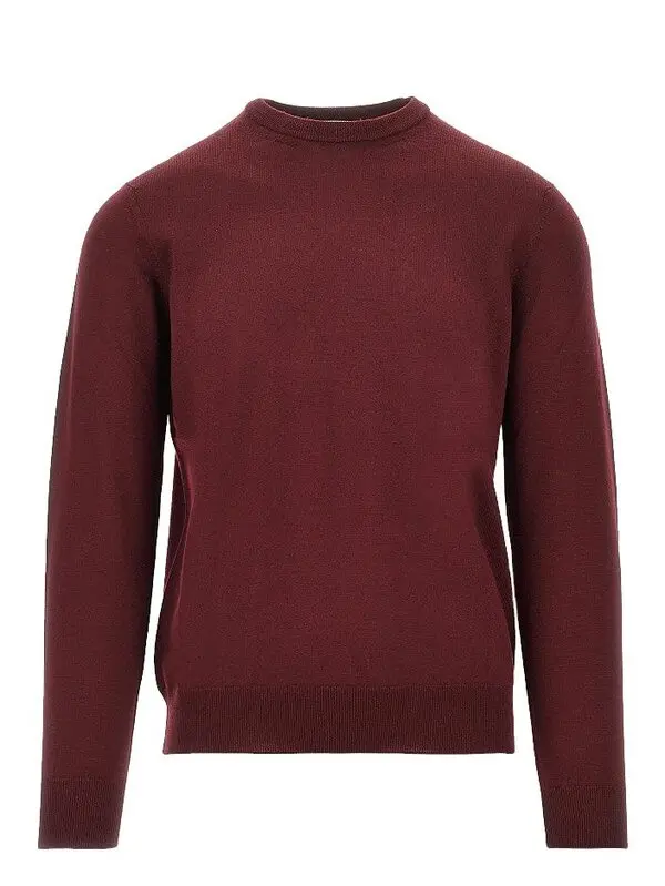 THE PULL Merino Wool Crewneck Sweater - Red
