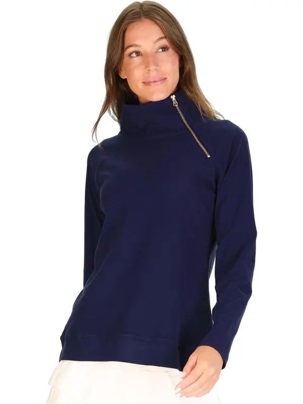 DUFFIELD LANE The Bowen Sweatshirt - Supersoft Navy