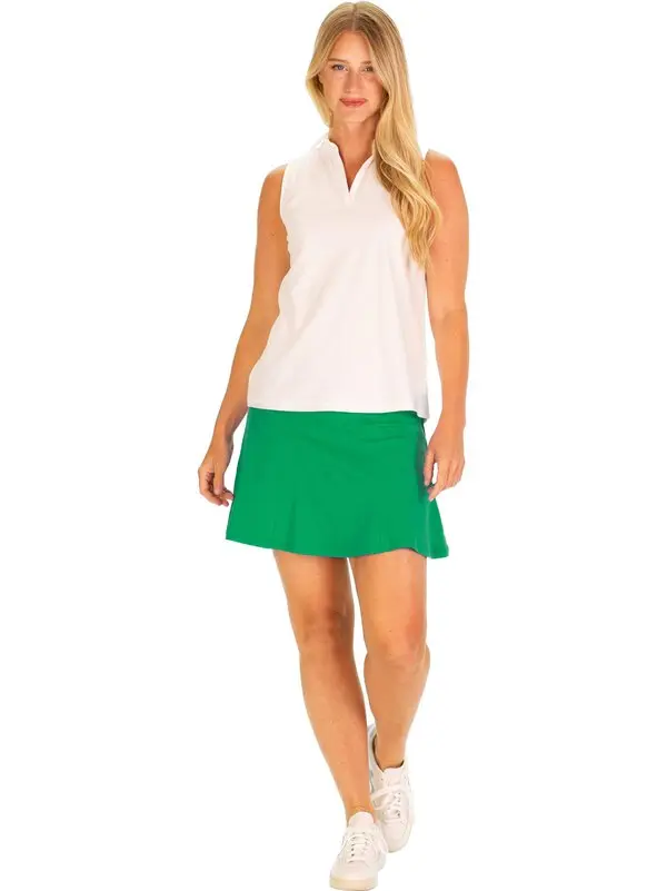DUFFIELD LANE The Pique Ardella Top - White