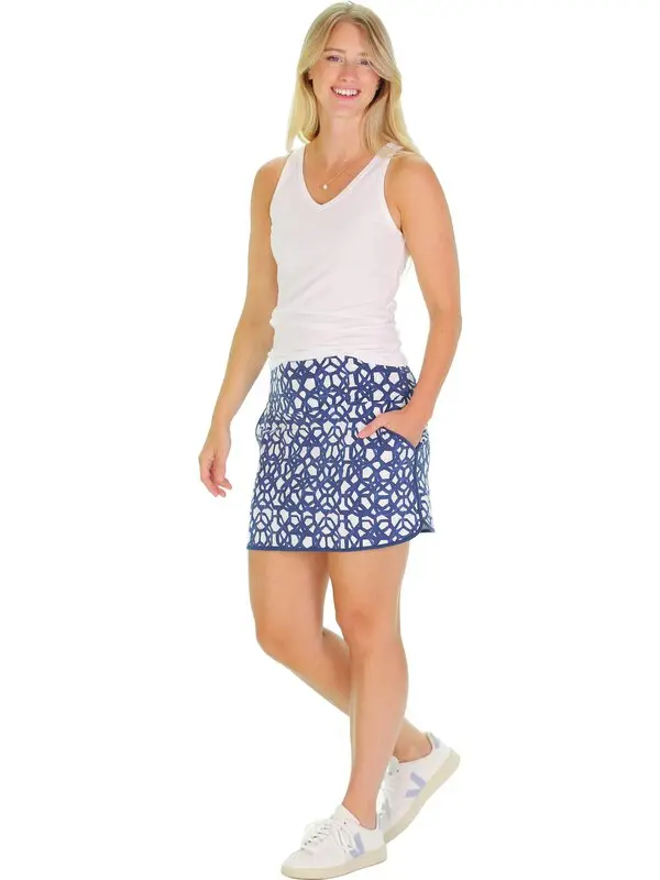 DUFFIELD LANE The Suzanne Skort - Navy Bowline