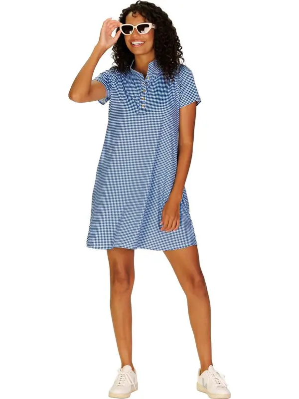DUFFIELD LANE Sammi Dress - Navy Gingham
